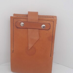 Rough Rugged Leather Notebook Cover for Small Spiral Notepad Marine ...