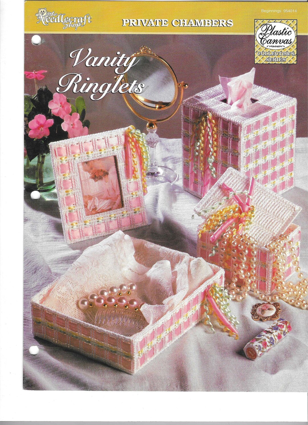 Plastic Canvas Needlepoint Projects for Boudoir and Vanity Table ...