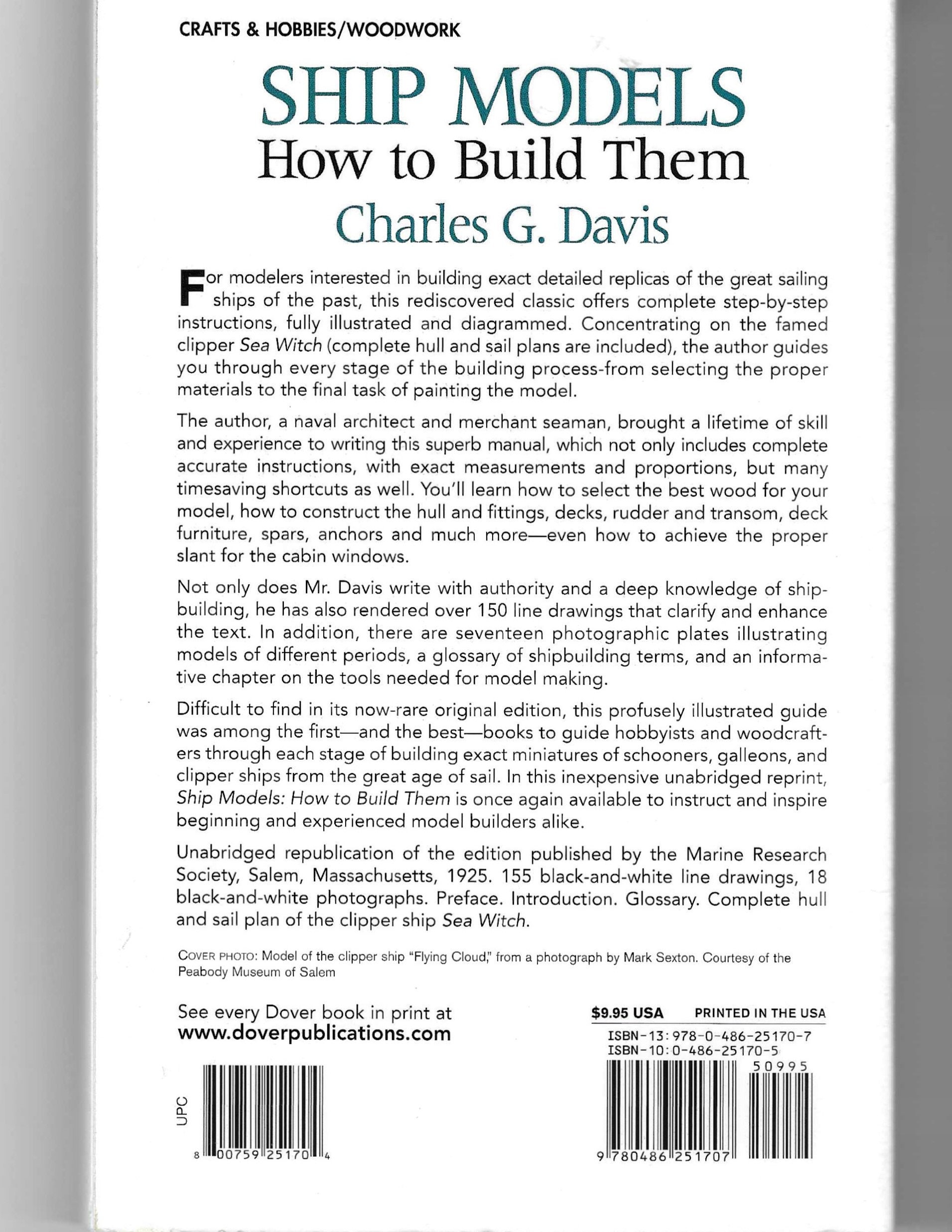 Book of Ship Models How to Build Them Sea Witch Plans - Etsy