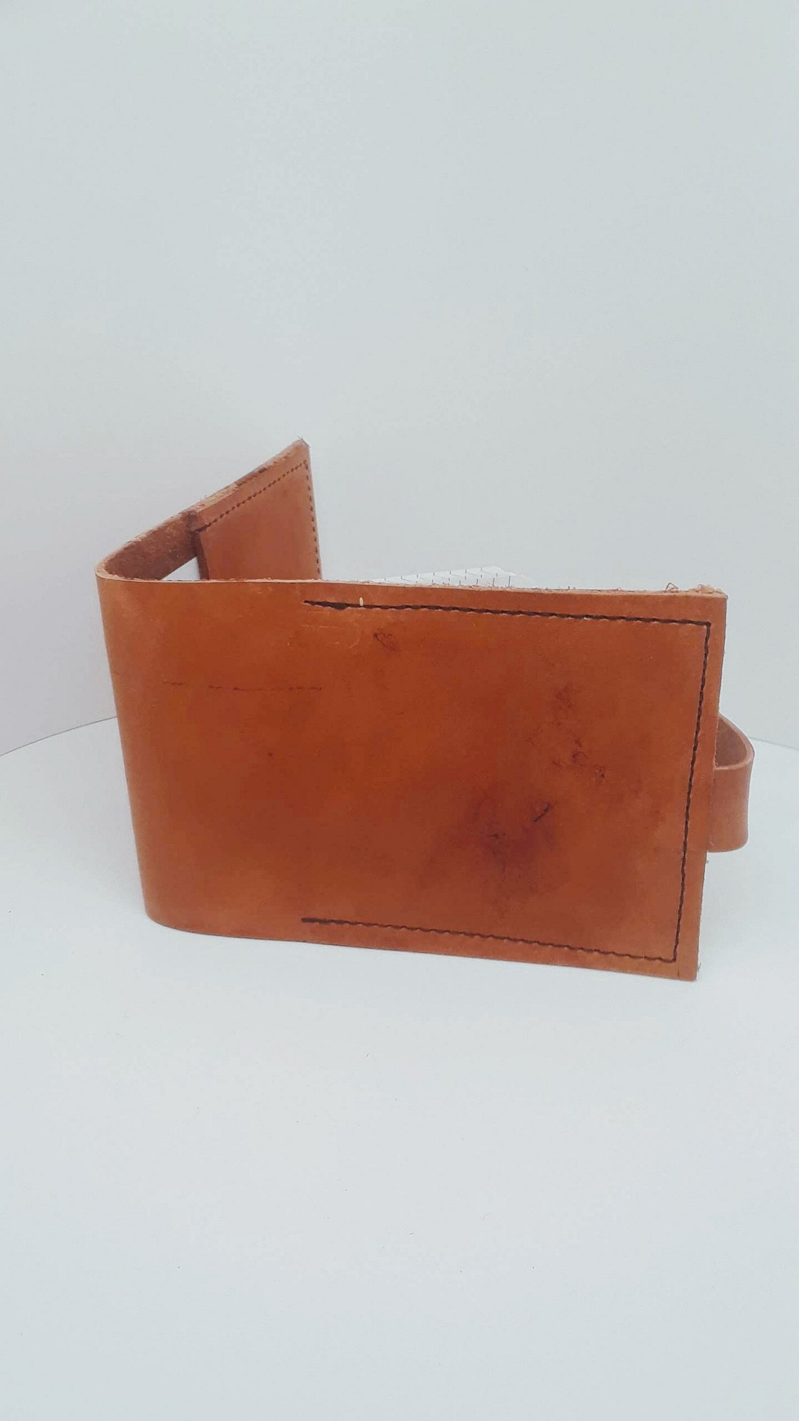 Rough Rugged Leather Notebook Cover for Small Spiral Notepad Marine ...