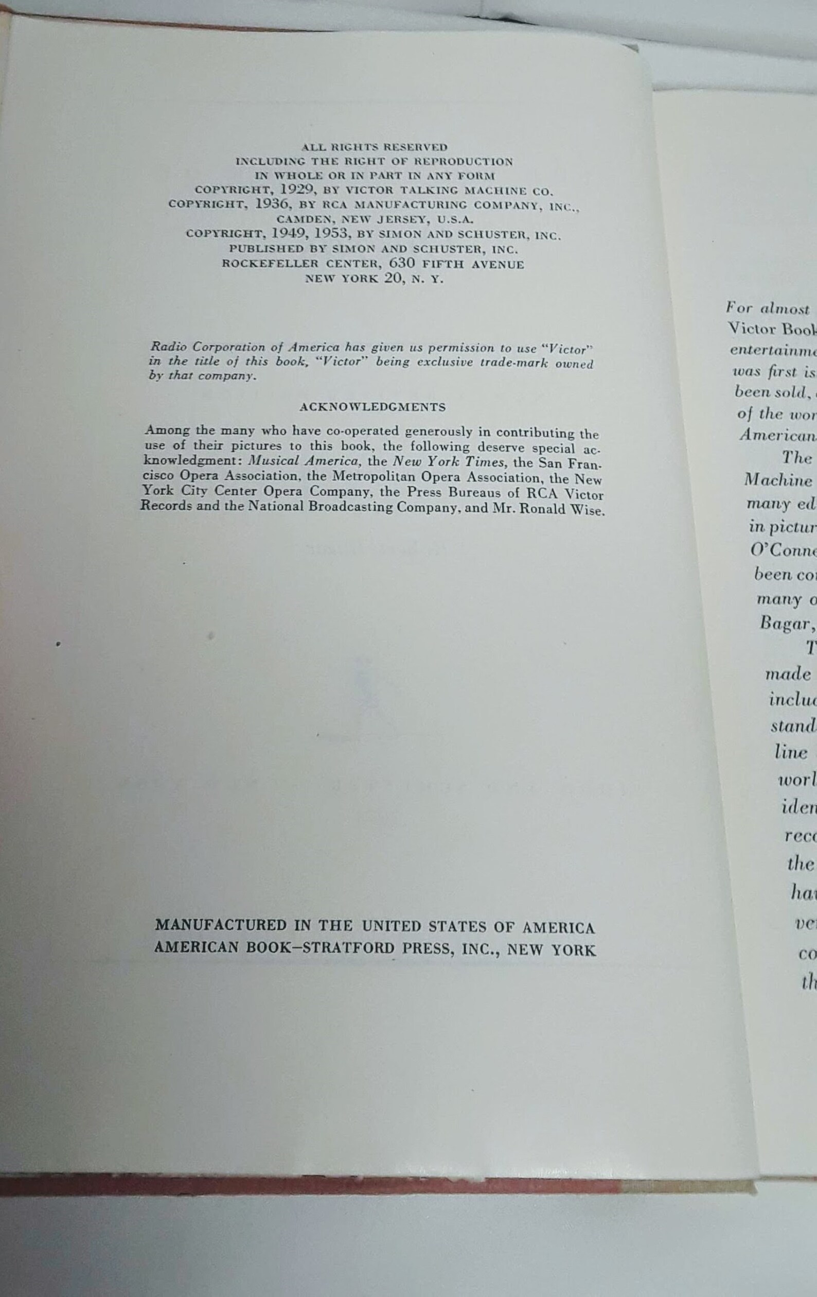 Vintage Hardbound the Victor Book of Operas - Etsy