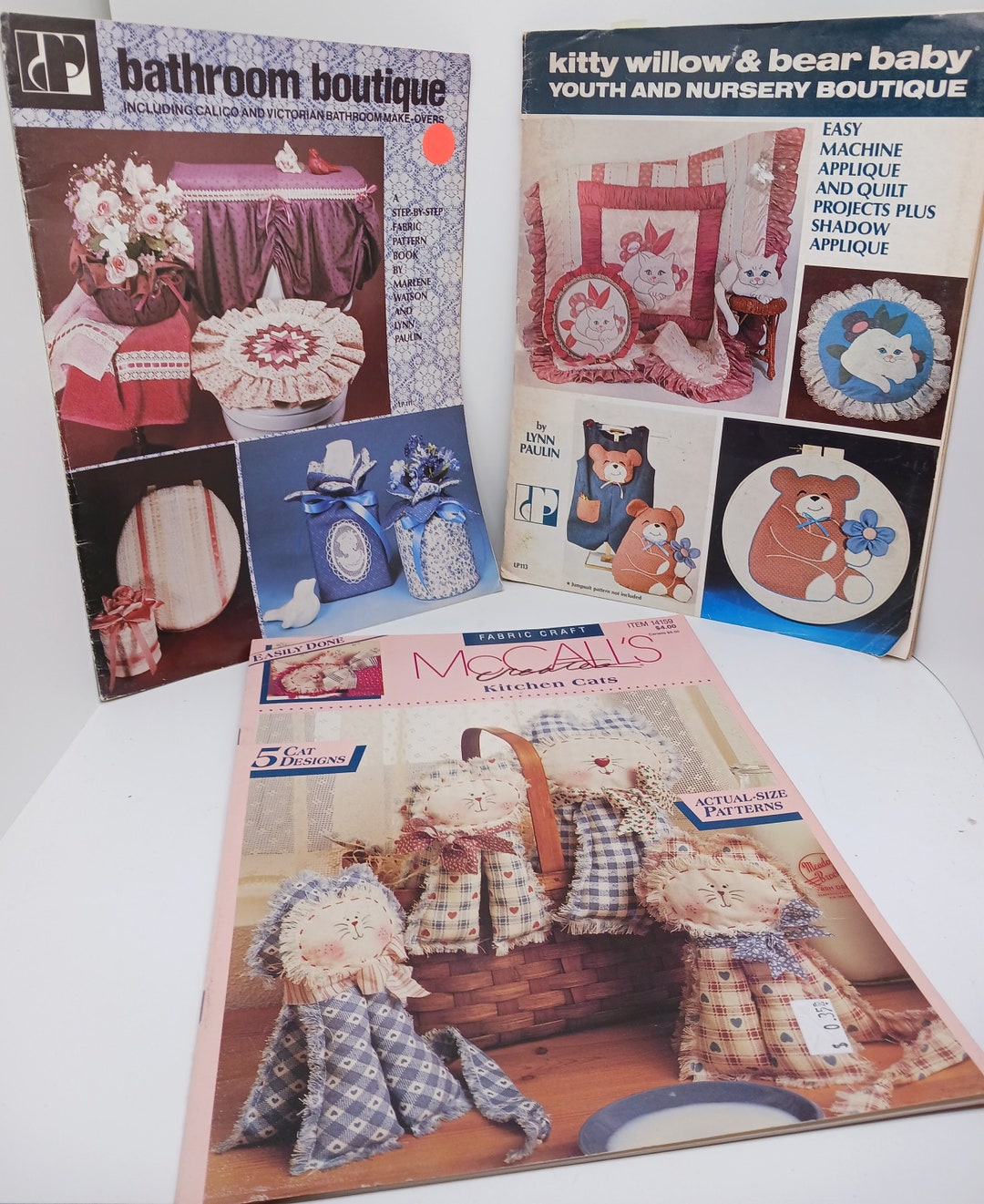 Bundle of 5 Vintage Fabric Craft Pattern Books - Etsy