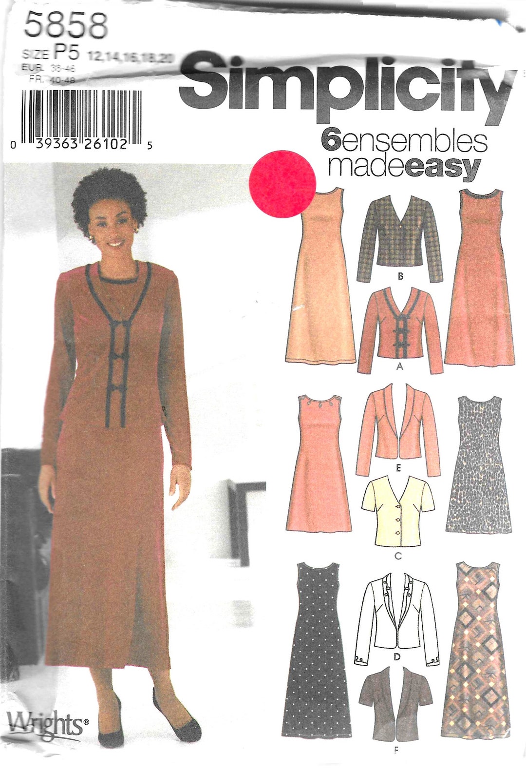 Simplicity Wardrobe Blouses and Skirts Sewing Pattern Sizes 12-20 - Etsy