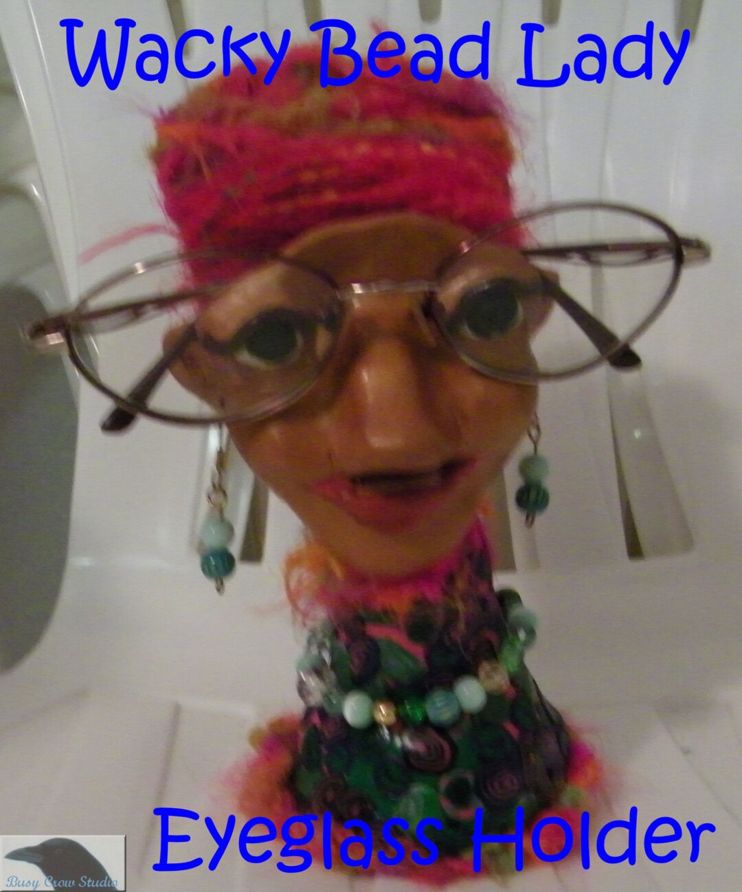 Wacky Beady Lady Eyeglass Holder Tutorial for Polymer Clay - Etsy