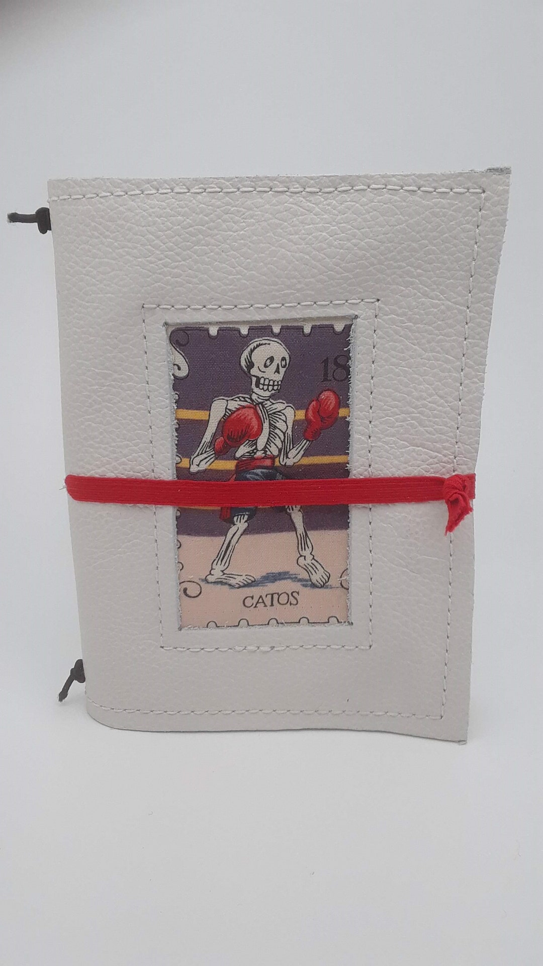 Handmade Leather Refillable Journal Notebook With Loteria Boxer ...