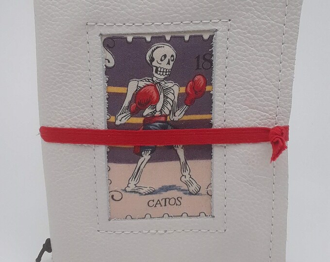 Handmade Leather Refillable Journal Notebook With Loteria Boxer ...