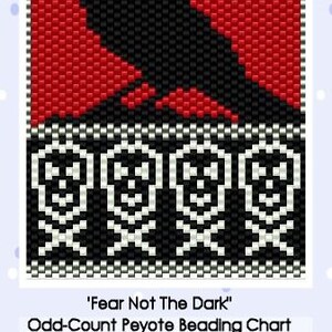 Fear Not the Dark Raven Beading Chart Digital Download PDF Pattern - Etsy