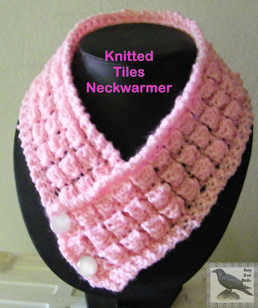 Knitted Tiles Neckwarmer Pattern Digital Download PDF Knitting Pattern ...