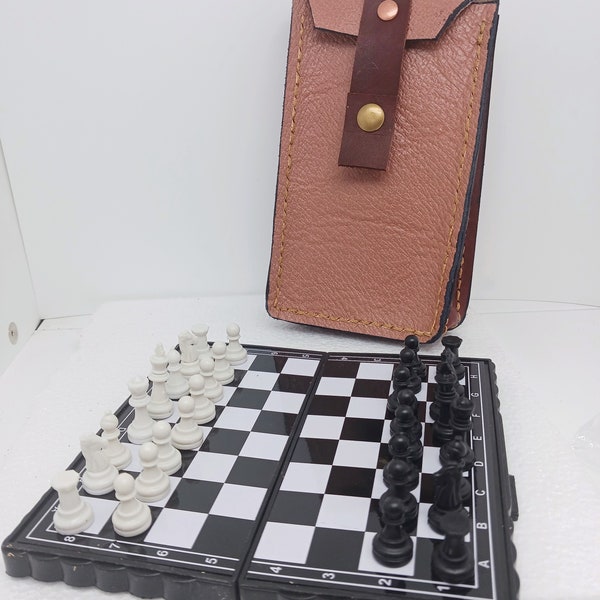 Leather Chess Set - Etsy