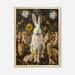 Surrealist Rabbit Painting Framed Wall Art Vintage Original Art Moody ...