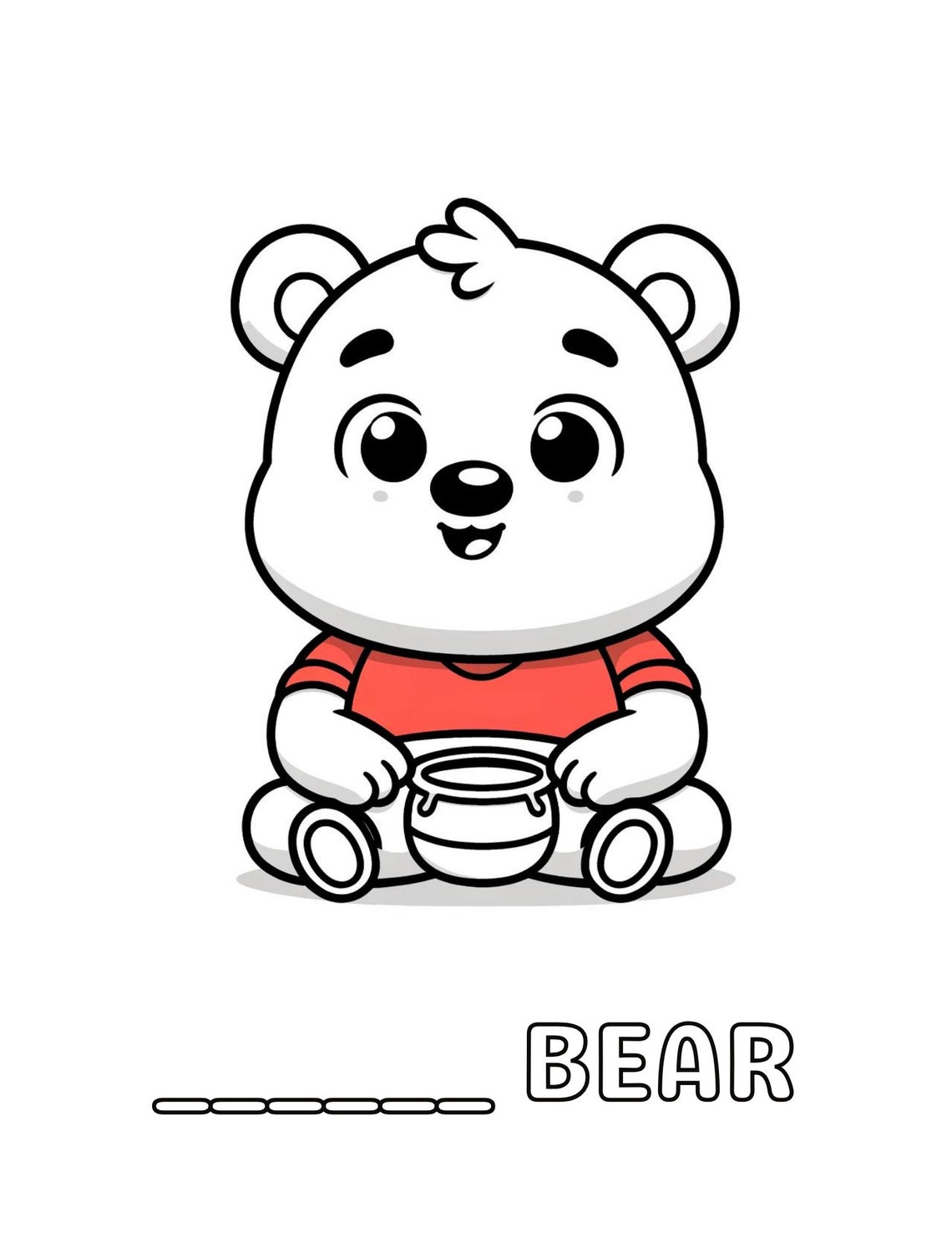 Children’s Cartoon Character Coloring Book - Etsy