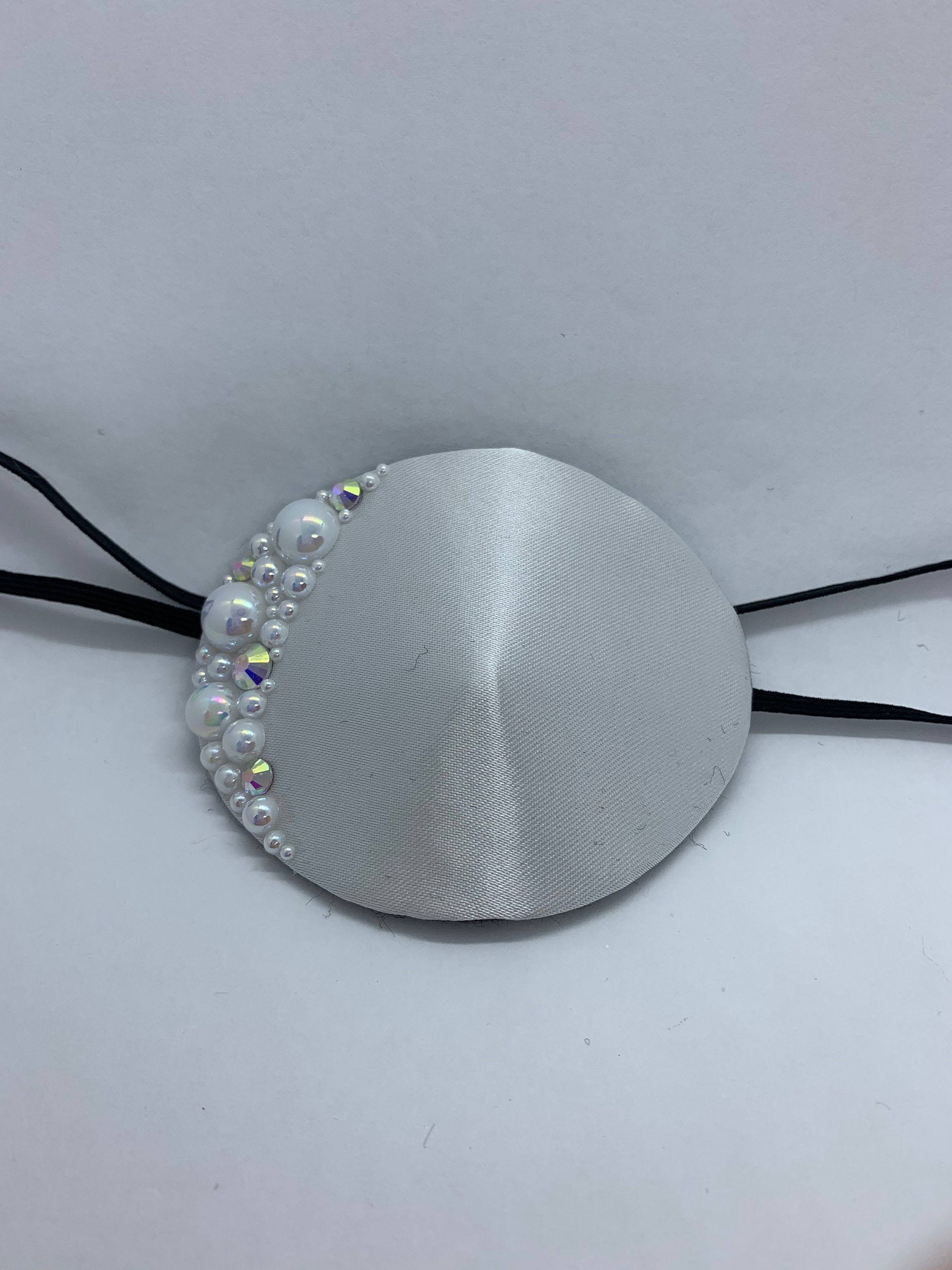 Eye Patch With Pearl & Rhinestone Embellishment - Etsy