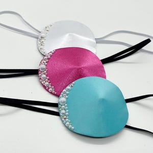 Eye Patch With Pearl & Rhinestone Embellishment - Etsy