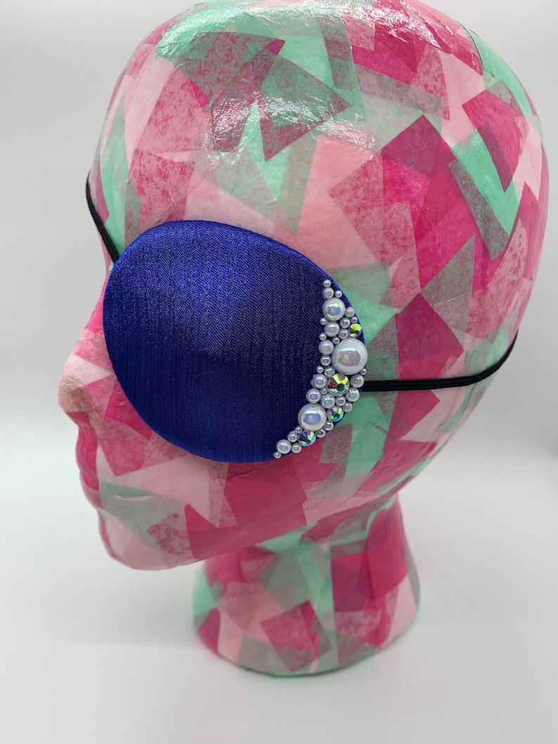 Eye Patch With Pearl & Rhinestone Embellishment - Etsy