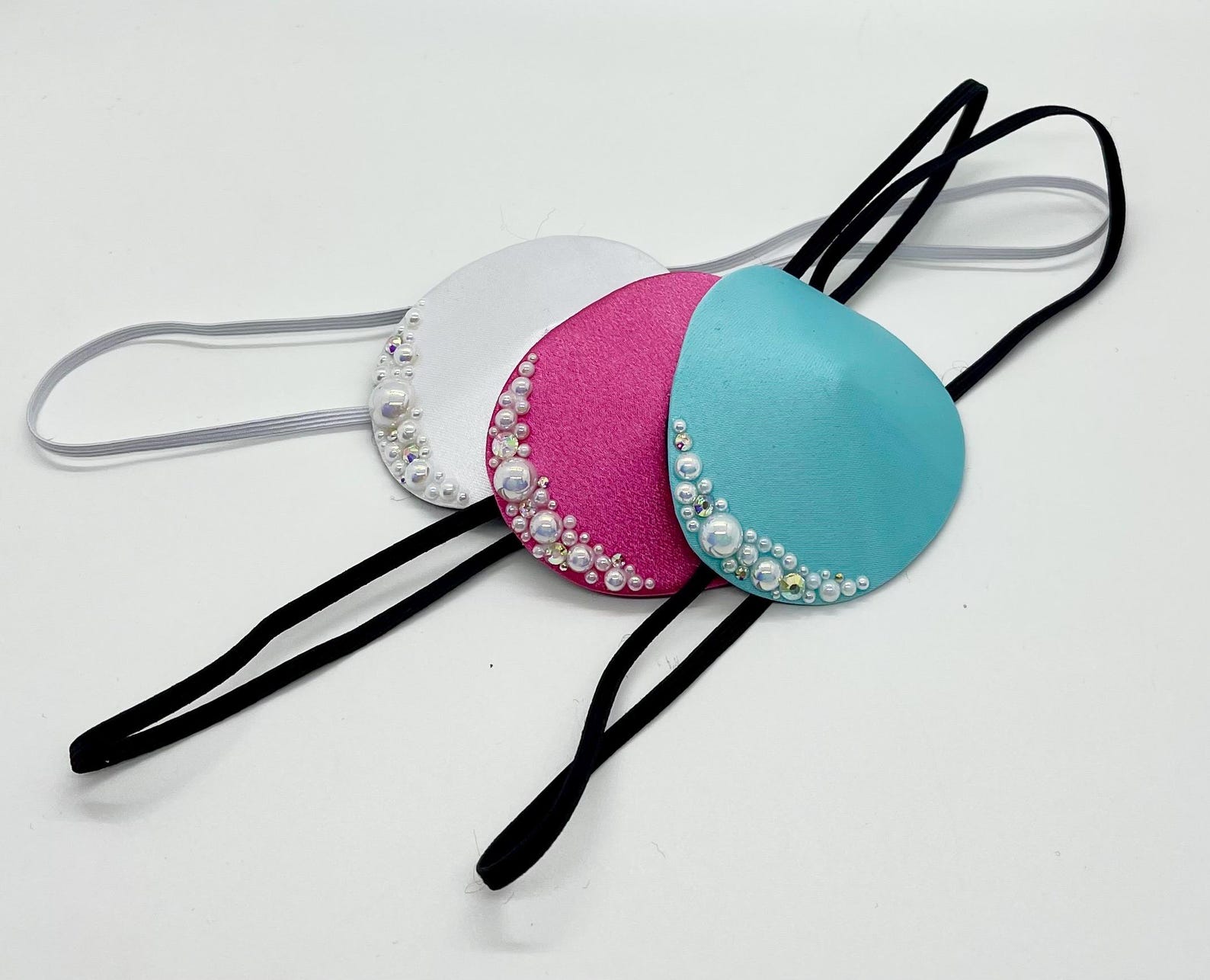 Eye Patch With Pearl & Rhinestone Embellishment - Etsy
