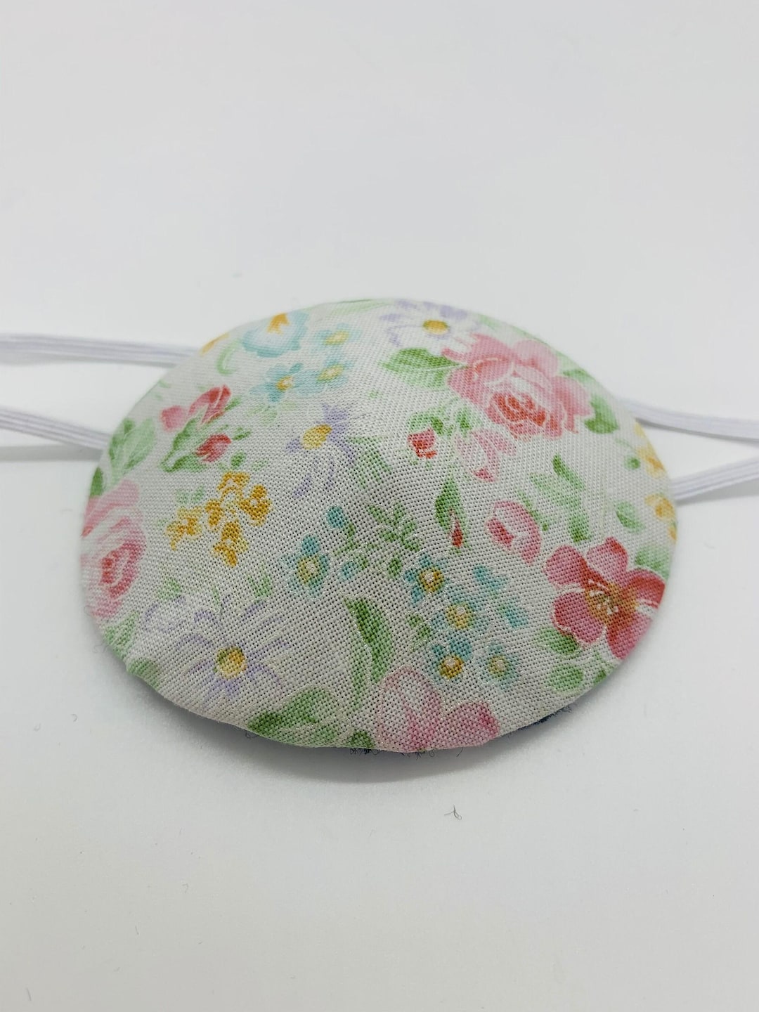 Floral and White Cotton Eye Patch - Etsy