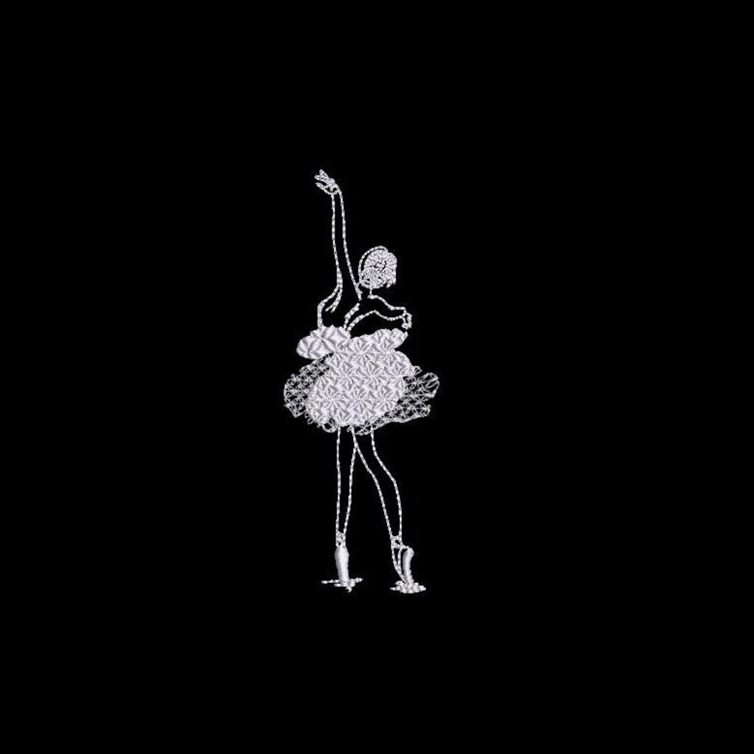 Ballet Dancer Embroidery Design: Applique Pattern (digital Download) - Etsy