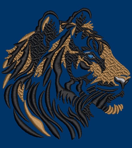 Tiger Embroidery Designs 4 Design Files Total - Etsy