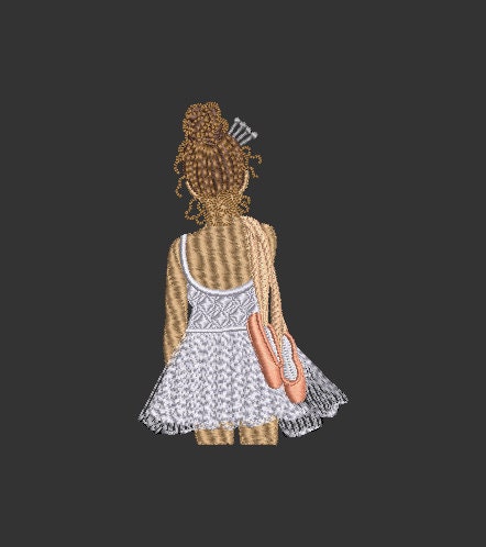Little Dancer Embroidery Design - 2 Designs Included - Etsy