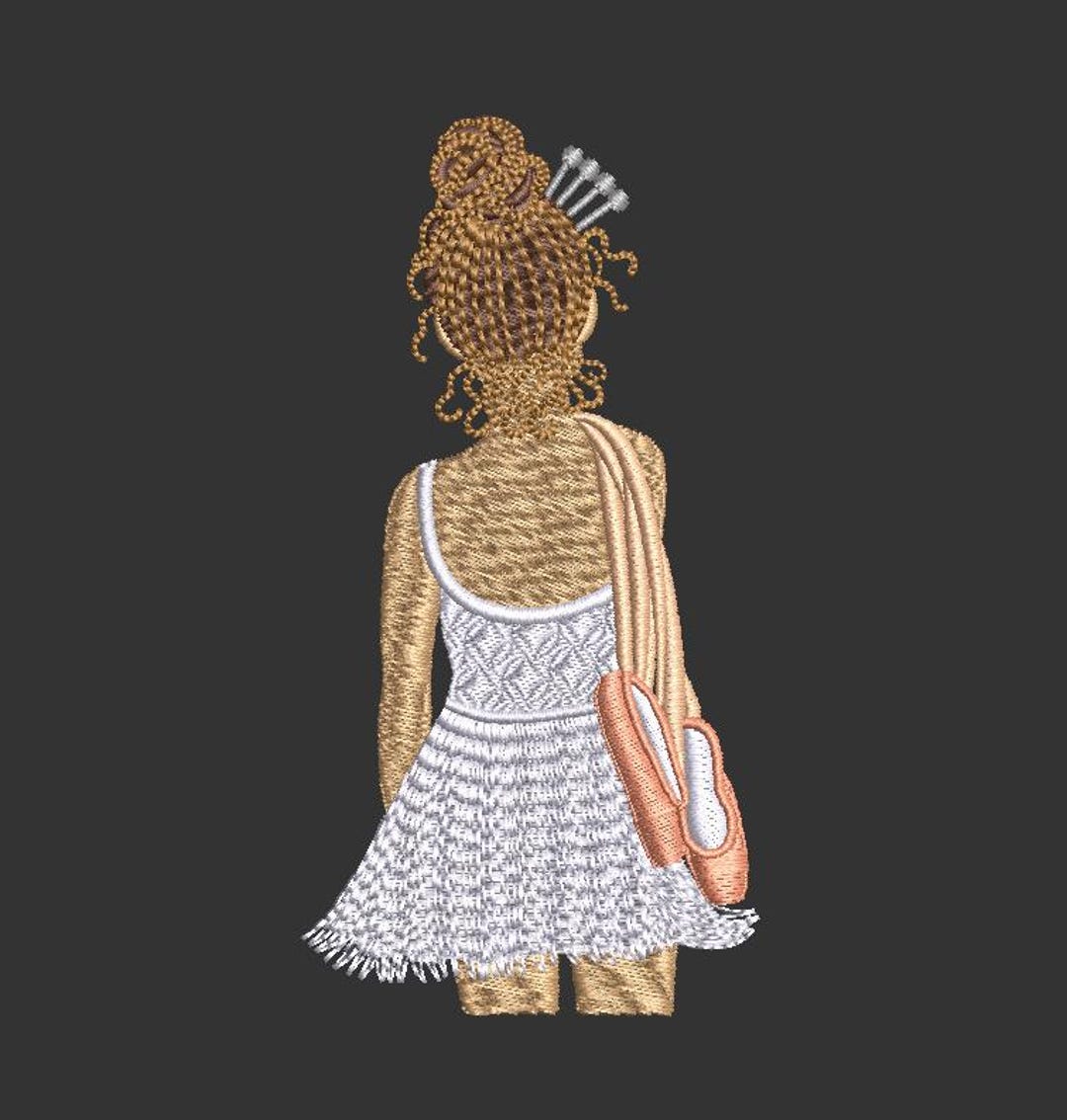 Little Dancer Embroidery Design - 2 Designs Included - Etsy