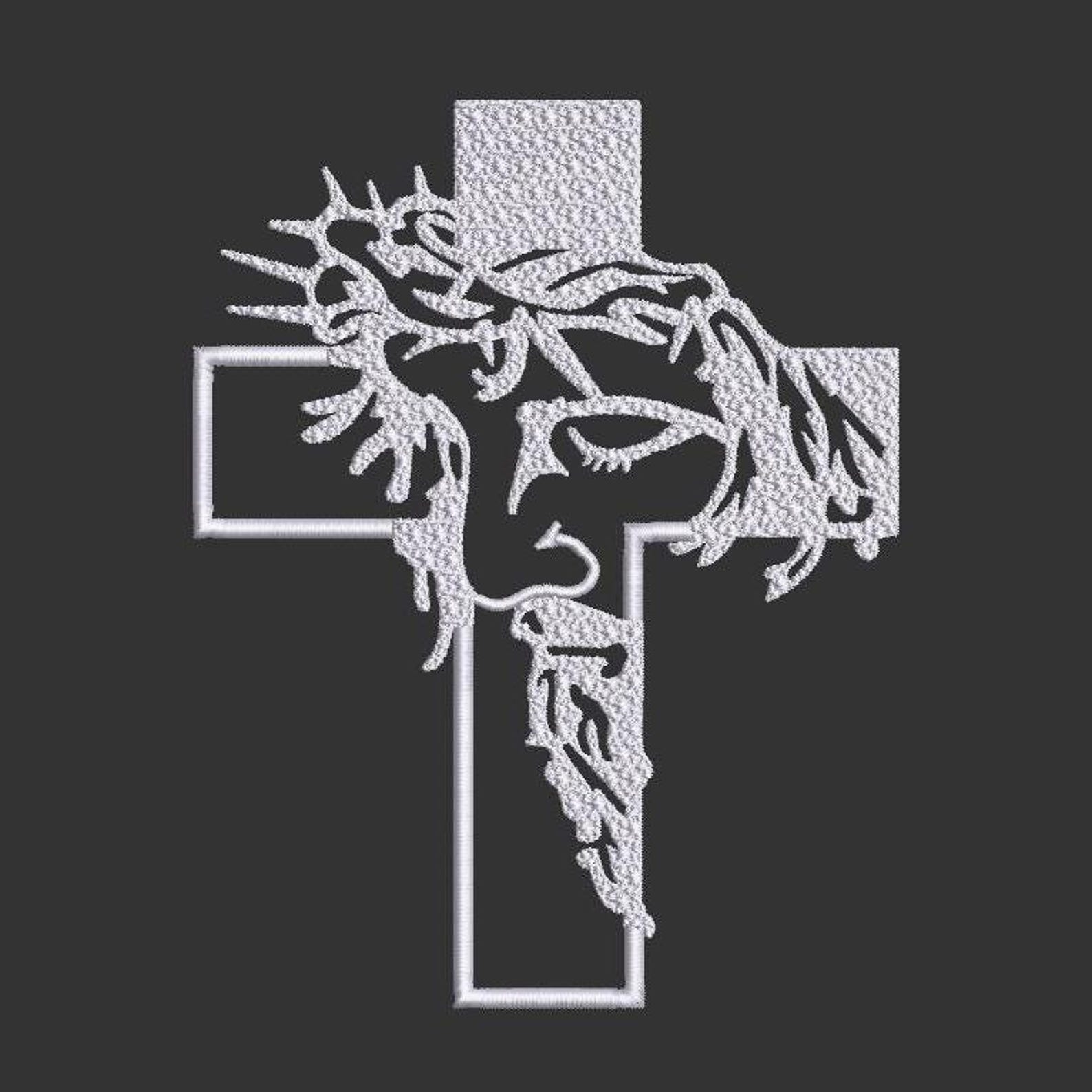 Jesus on the Cross 2 Hoop Sizes - Only 1 Trim! - Etsy