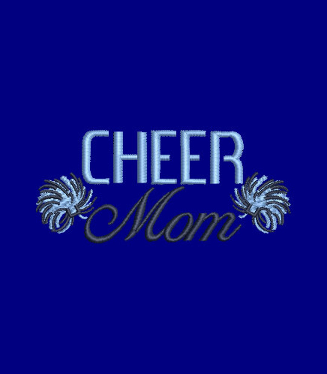 Cheer Mom Embroidery Design 2 Hoop Sizes - Etsy