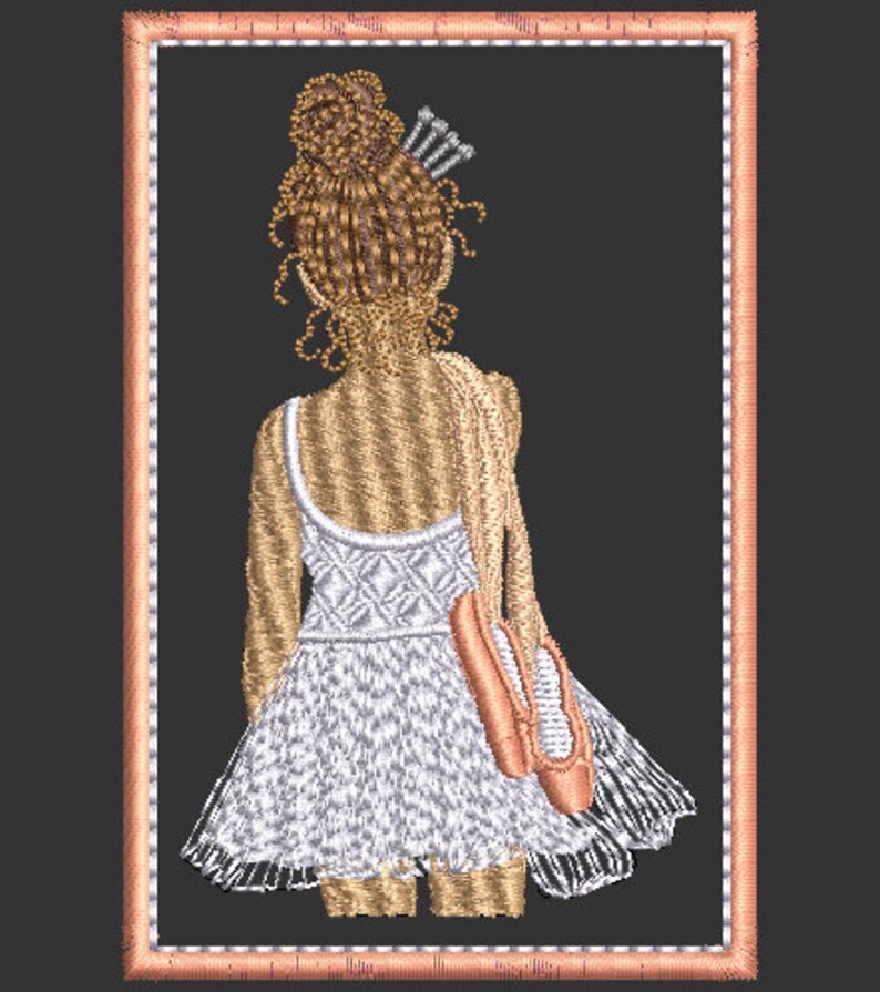 Little Dancer Embroidery Design - 2 Designs Included - Etsy