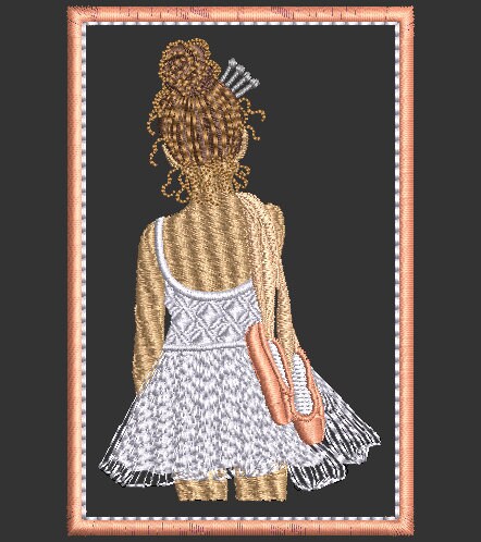 Little Dancer Embroidery Design - 2 Designs Included - Etsy