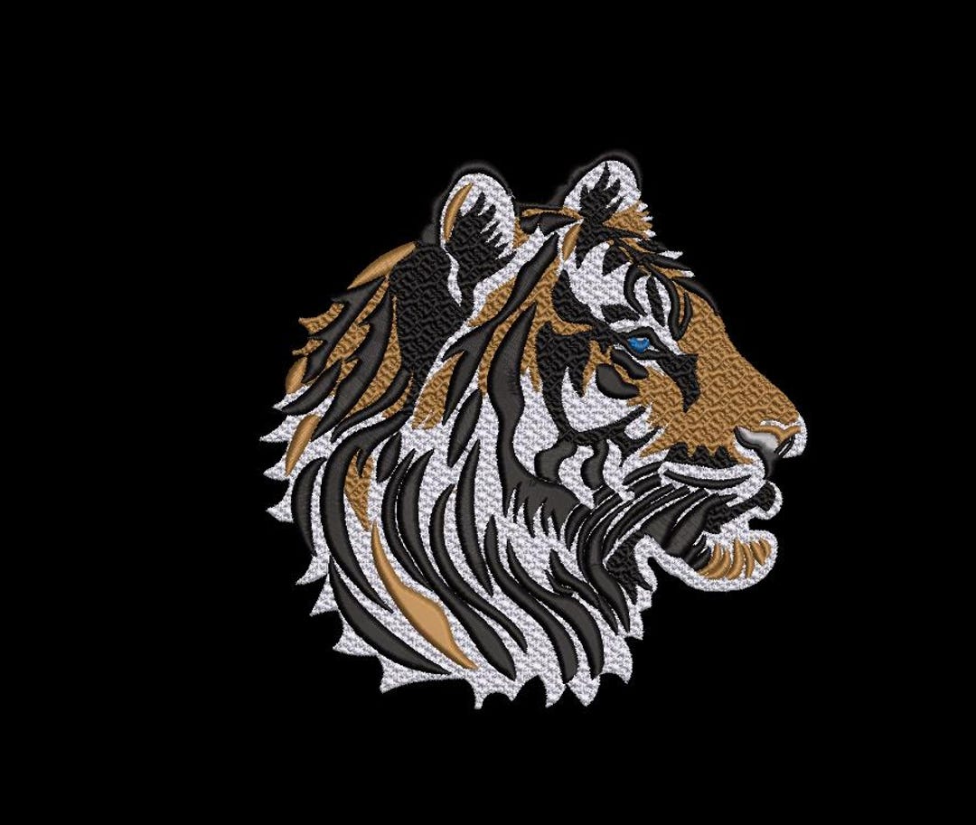 Tiger Embroidery Designs (4 Design Files Total) - Etsy
