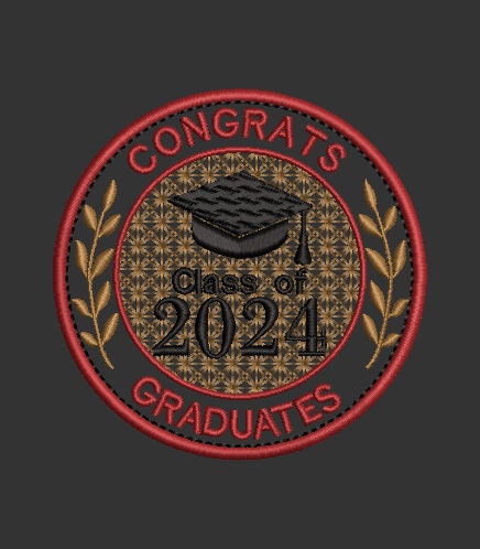 Graduation Embroidery Applique, Design & Cutting File Congrats Class of ...