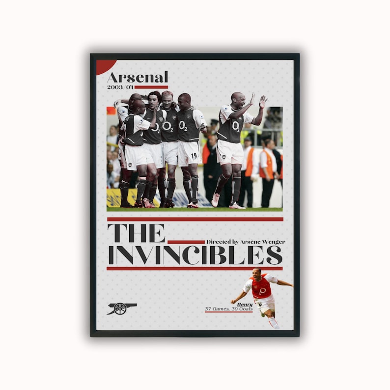 Arsenal Invincibles Poster - Etsy