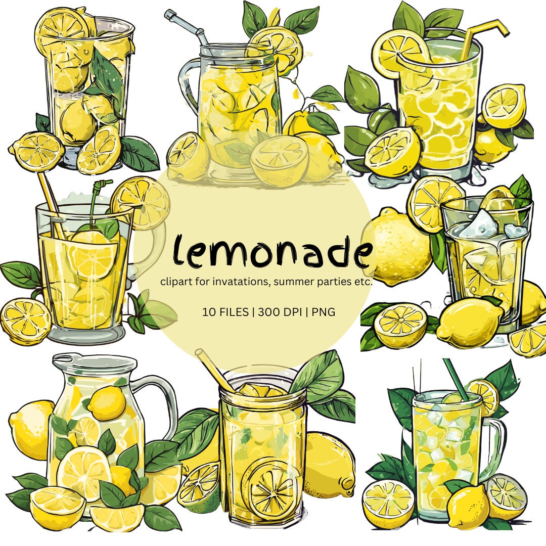 Lemonade Lemon Clipart | Lemon Juice Clipart | Lemonade Lemon Lemon ...