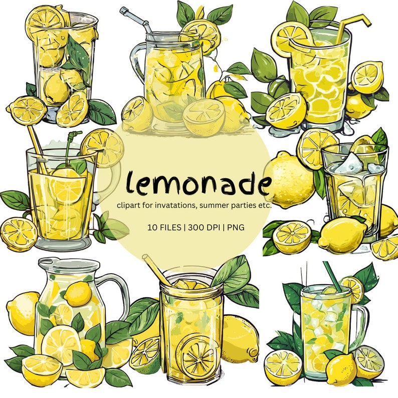 Lemonade Lemon Clipart | Lemon Juice Clipart | Lemonade Lemon Lemon ...