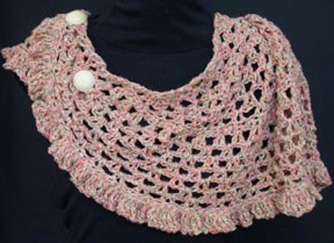PATTERN for Hand-crocheted Ruffle Scarf and Shawl - Etsy