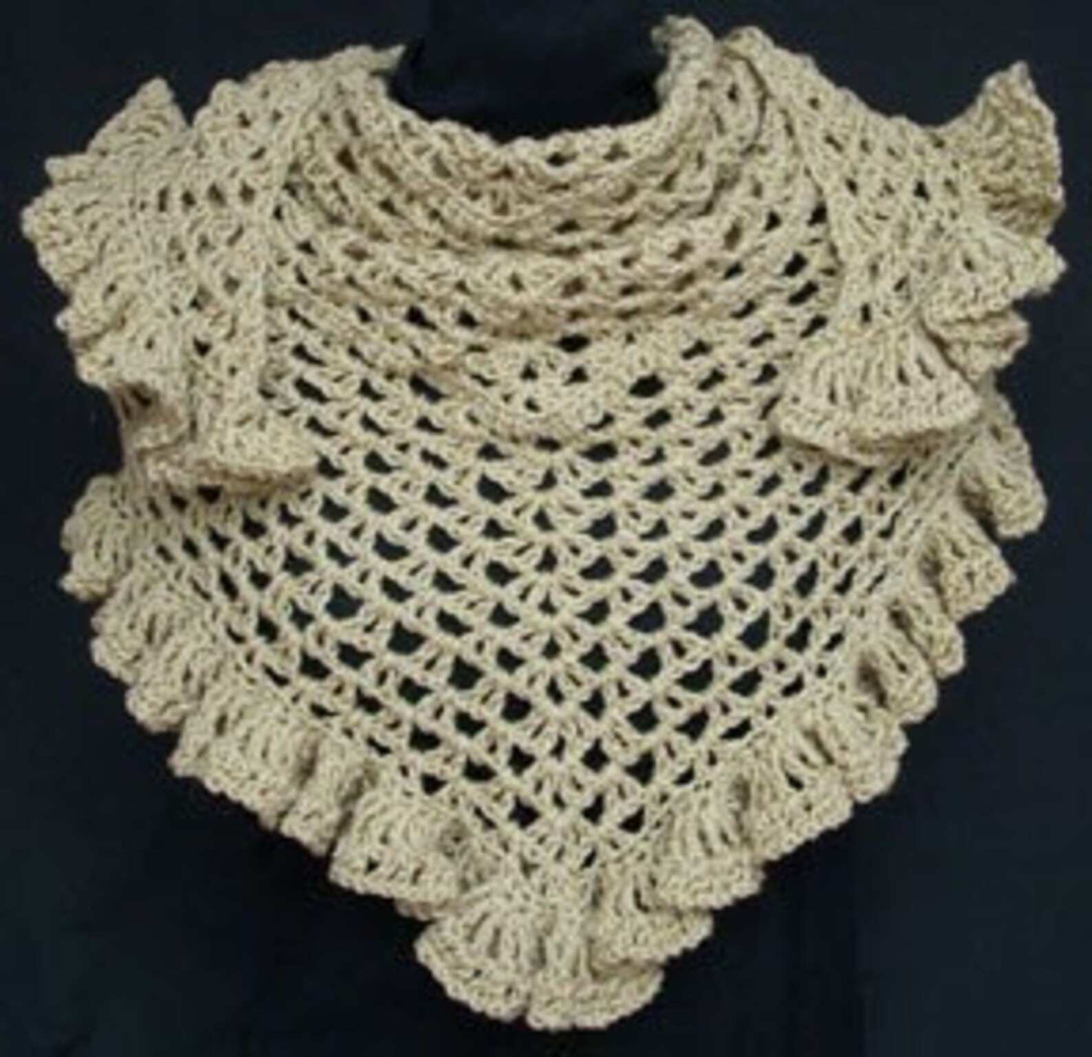 PATTERN for Hand-crocheted Ruffle Scarf and Shawl - Etsy