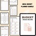 Mega Budget Planner Budget Template Financial Tracker Checklist Digital ...