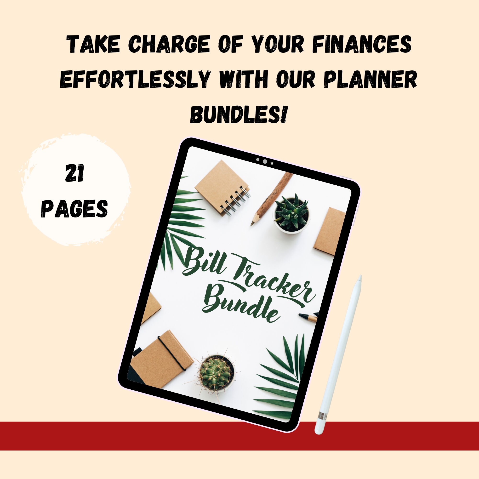 Bill Tracker Bundle Bill Tracker Template for Bill Payment Personal ...