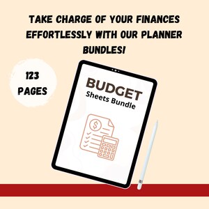 Mega Budget Planner Budget Template Financial Tracker Checklist Digital ...