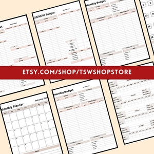 Mega Budget Planner Budget Template Financial Tracker Checklist Digital ...