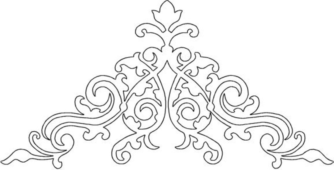 Scroll Triangle 1-motif-digital Quilting Pattern-digital Download ...