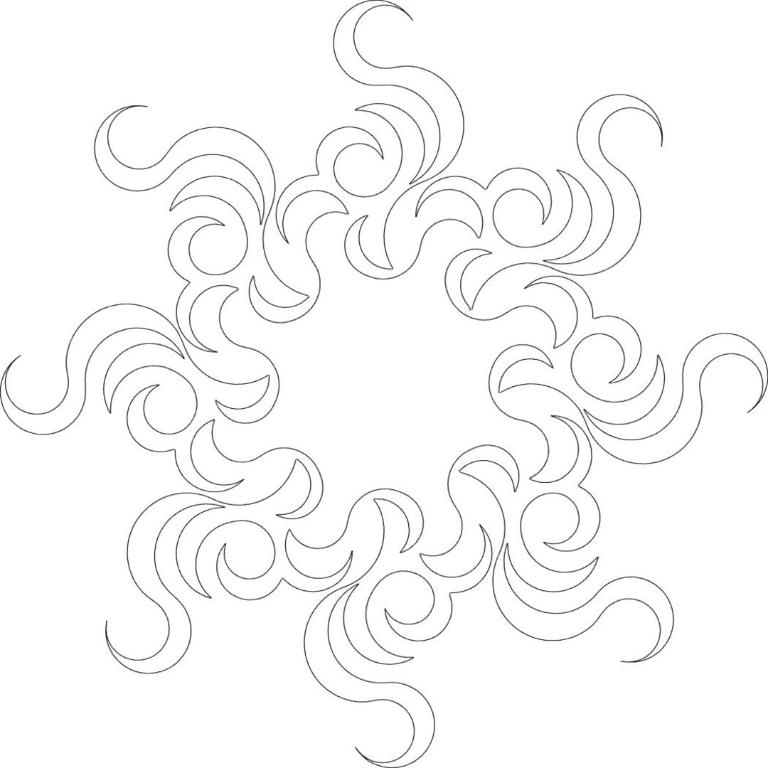 Ring of Fire-block-motif-quilting Pattern-digital Download-zipped File ...