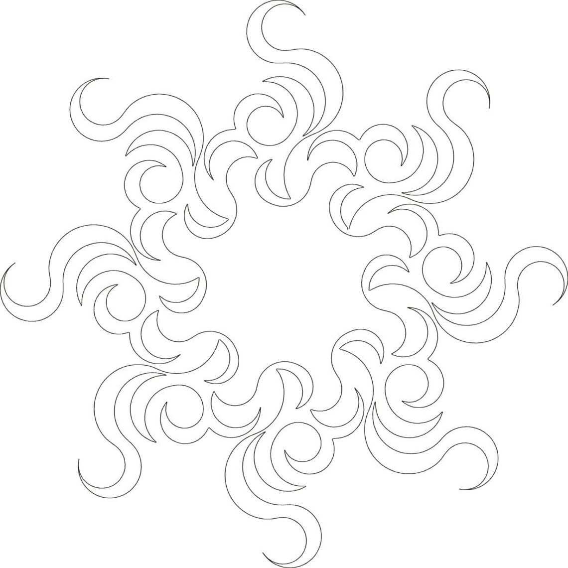 Ring of Fire-block-motif-quilting Pattern-digital Download-zipped File ...