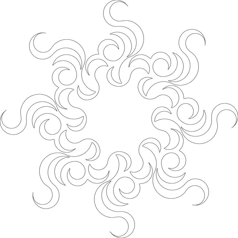 Ring of Fire-block-motif-quilting Pattern-digital Download-zipped File ...
