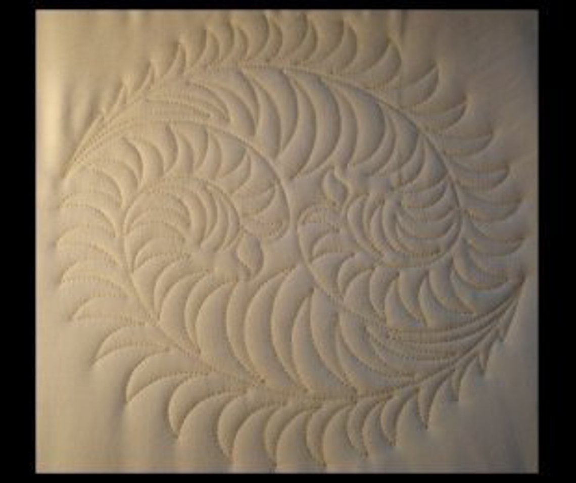 Ying Yang Fern-block-motif-quilting Pattern-digital Download-zipped ...