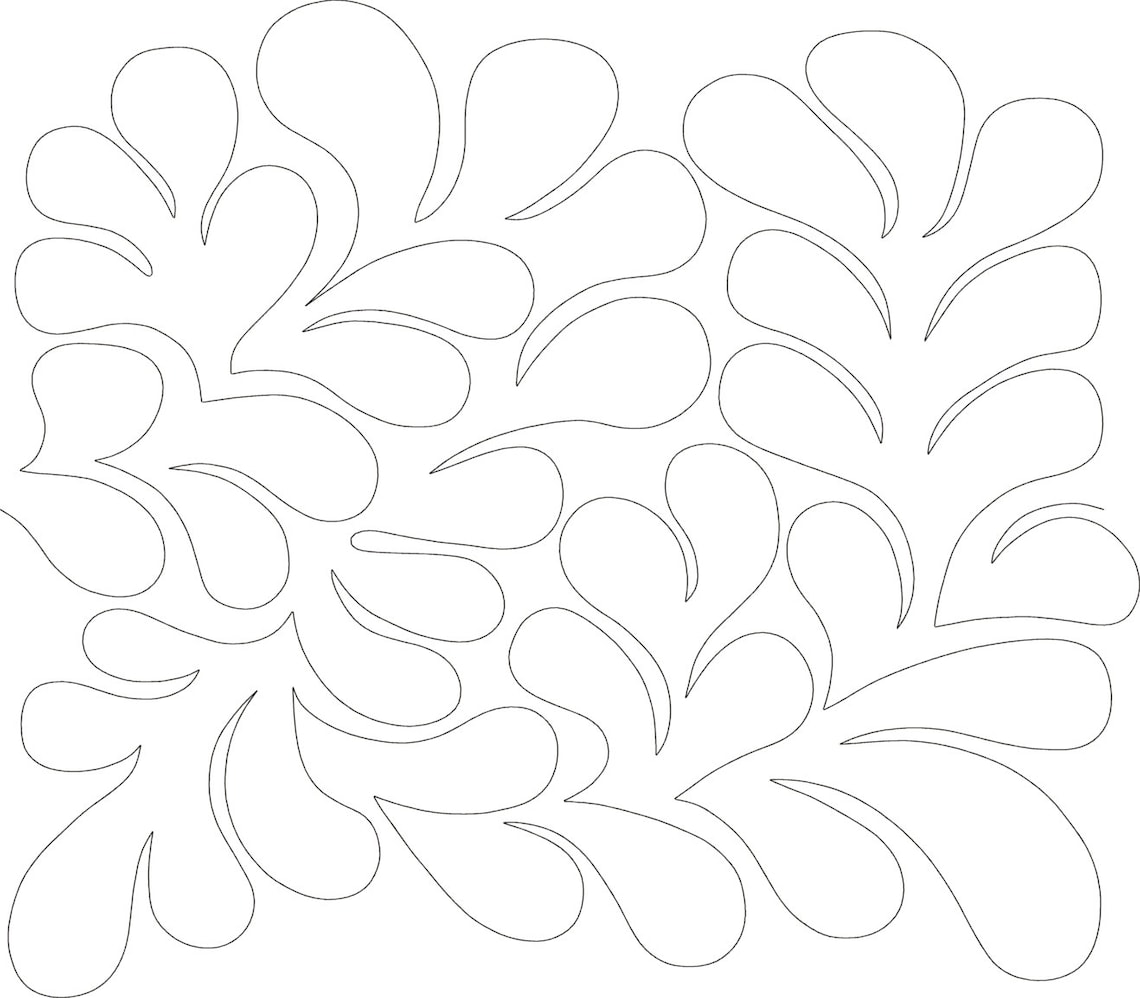Feather Meander-pantograph-digital Quilting Pattern for Longarm ...