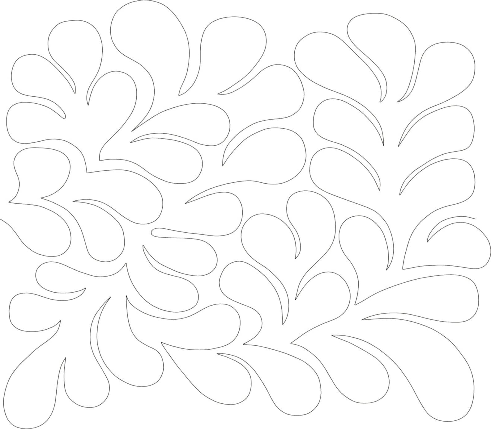 Feather Meander-pantograph-digital Quilting Pattern for Longarm ...