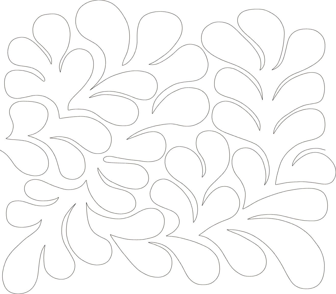 Feather Meander-pantograph-digital Quilting Pattern for Longarm ...