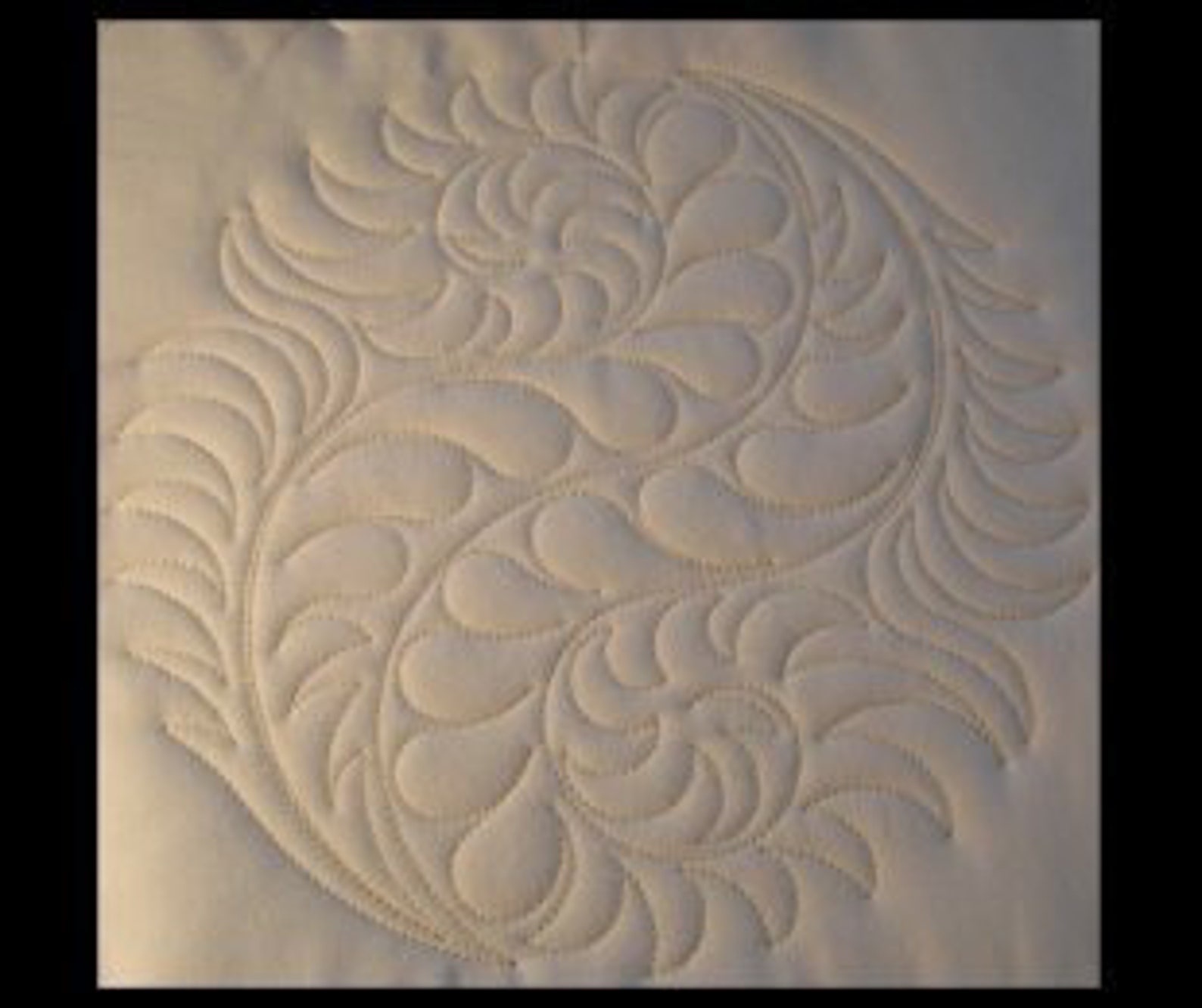 Ying Yang Feather and Ferns-block-motif-quilting Pattern-digital ...