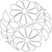 Ying Yang Flower-block-motif-digital Quilting Pattern for Computerized ...