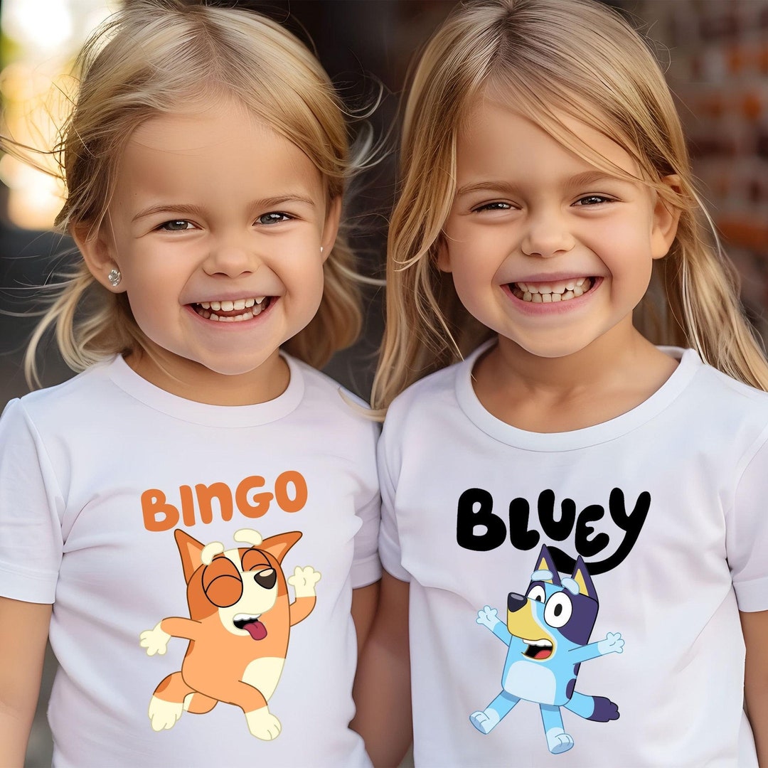 Custom Bluey Family Matching Shirt,custom Bluey Birthday Party Shirt ...
